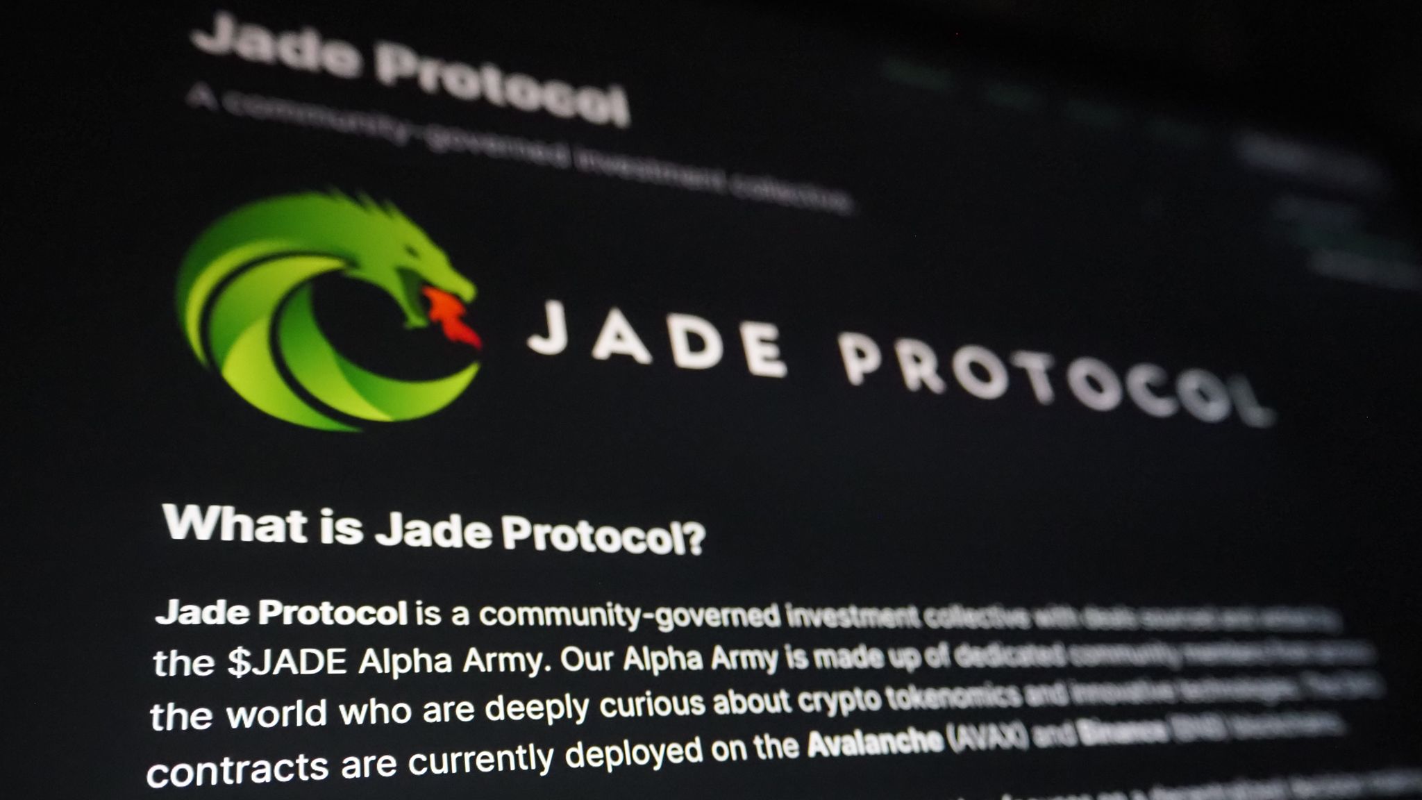 Jade Protocol Faces Calls to Liquidate $31M Token Treasury
