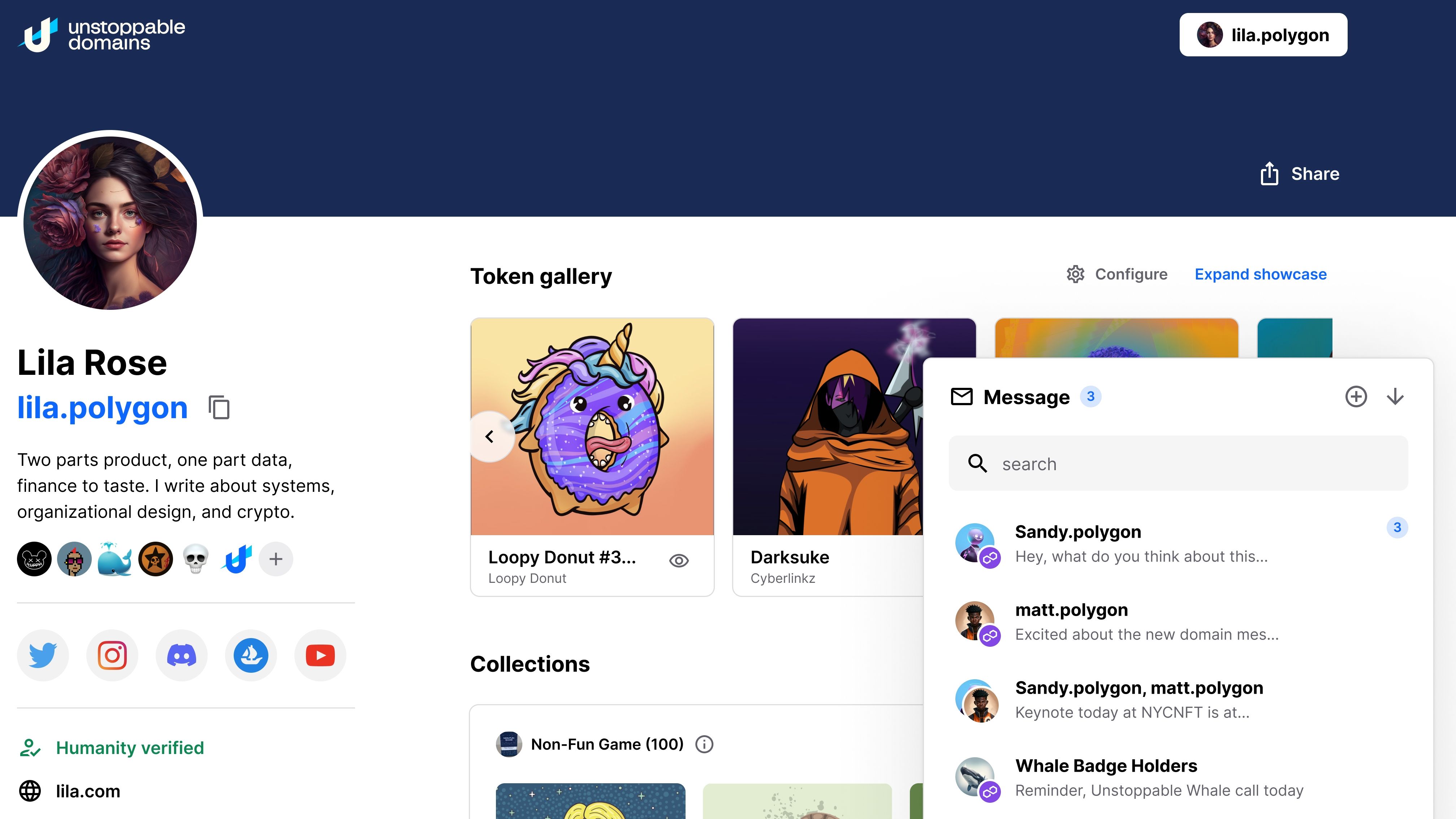 Unstoppable Domains to Roll Out Web3 Messaging Service on Polygon