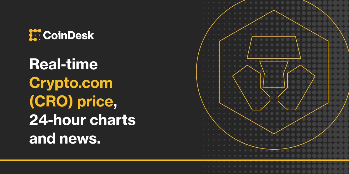 Cronos Price | CRO Price and Live Chart - CoinDesk