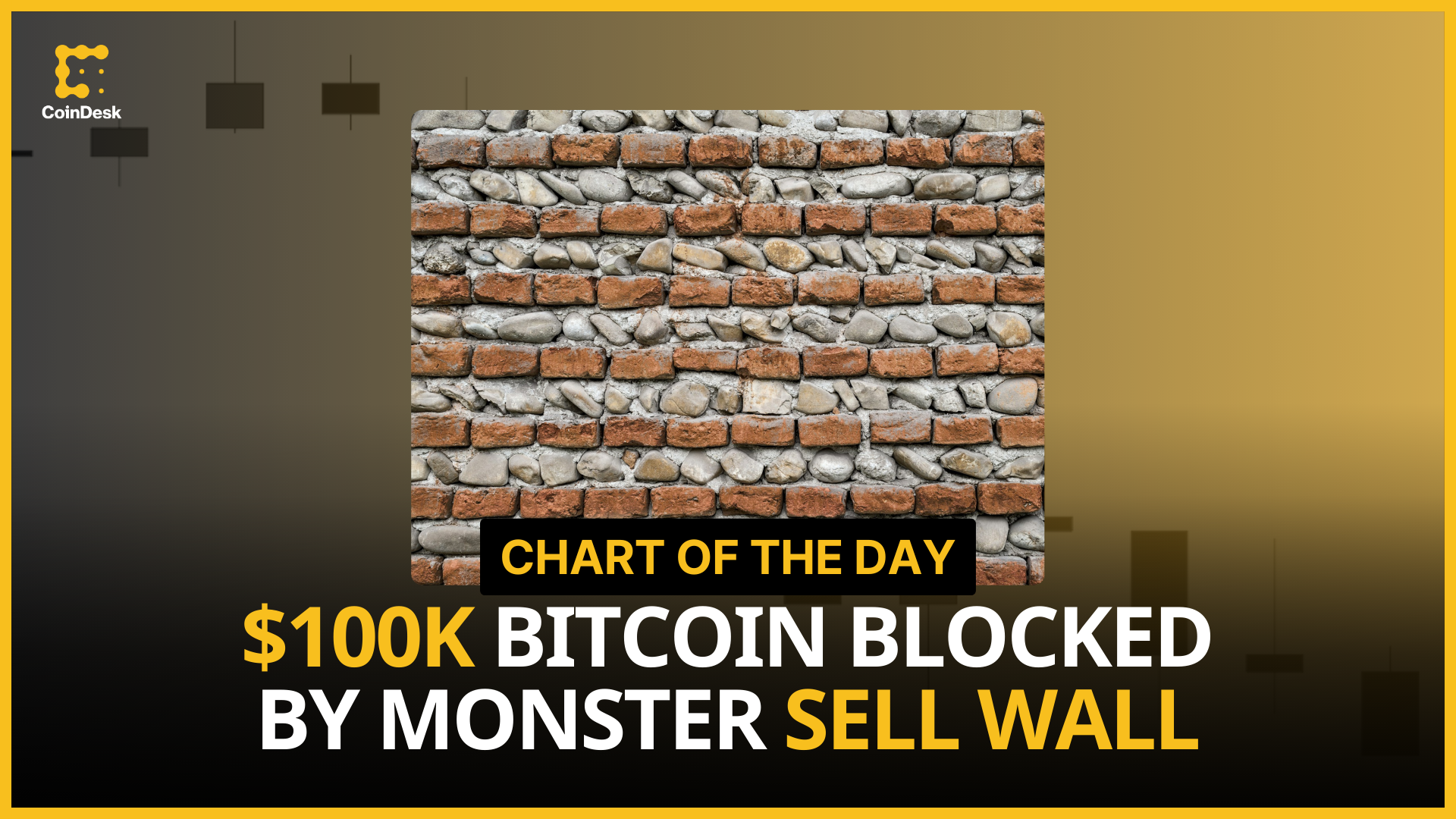 Chart of the Day | $100K Bitcoin Blocked By Monster Sell Wall ...