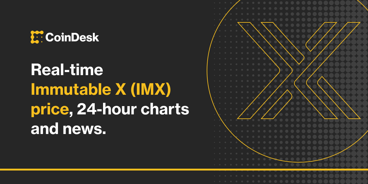 Immutable X Price | IMX Price and Live Chart - CoinDesk