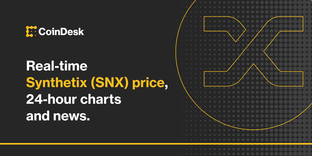 Synthetix Price | SNX Price Index and Live Chart - CoinDesk