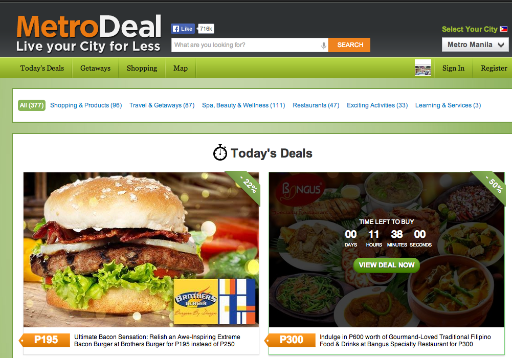 MetroDeal, the Philippines' Top Daily Deals Site, Now Accepts Bitcoin