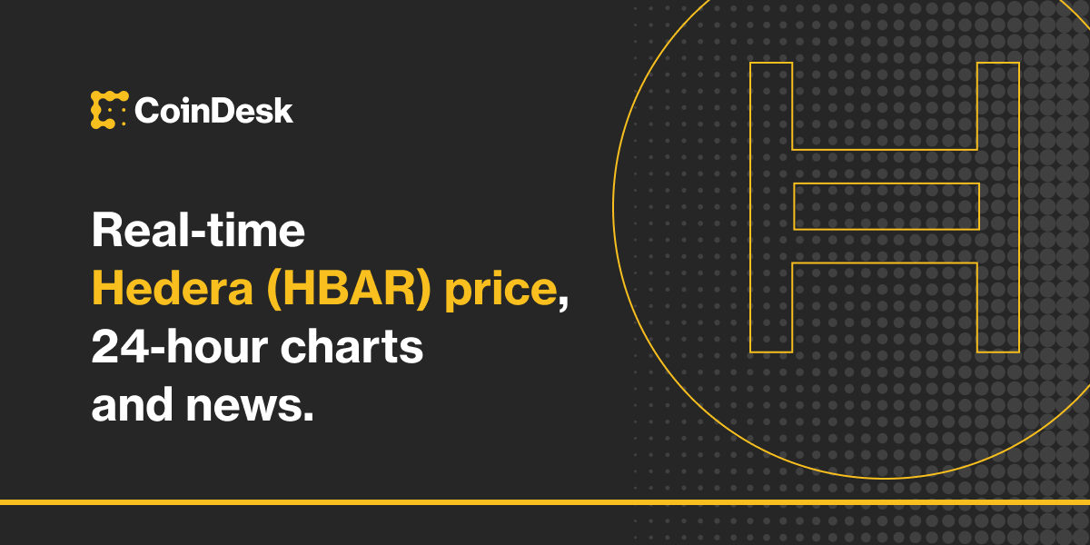 Hedera Price | HBAR Price and Live Chart - CoinDesk