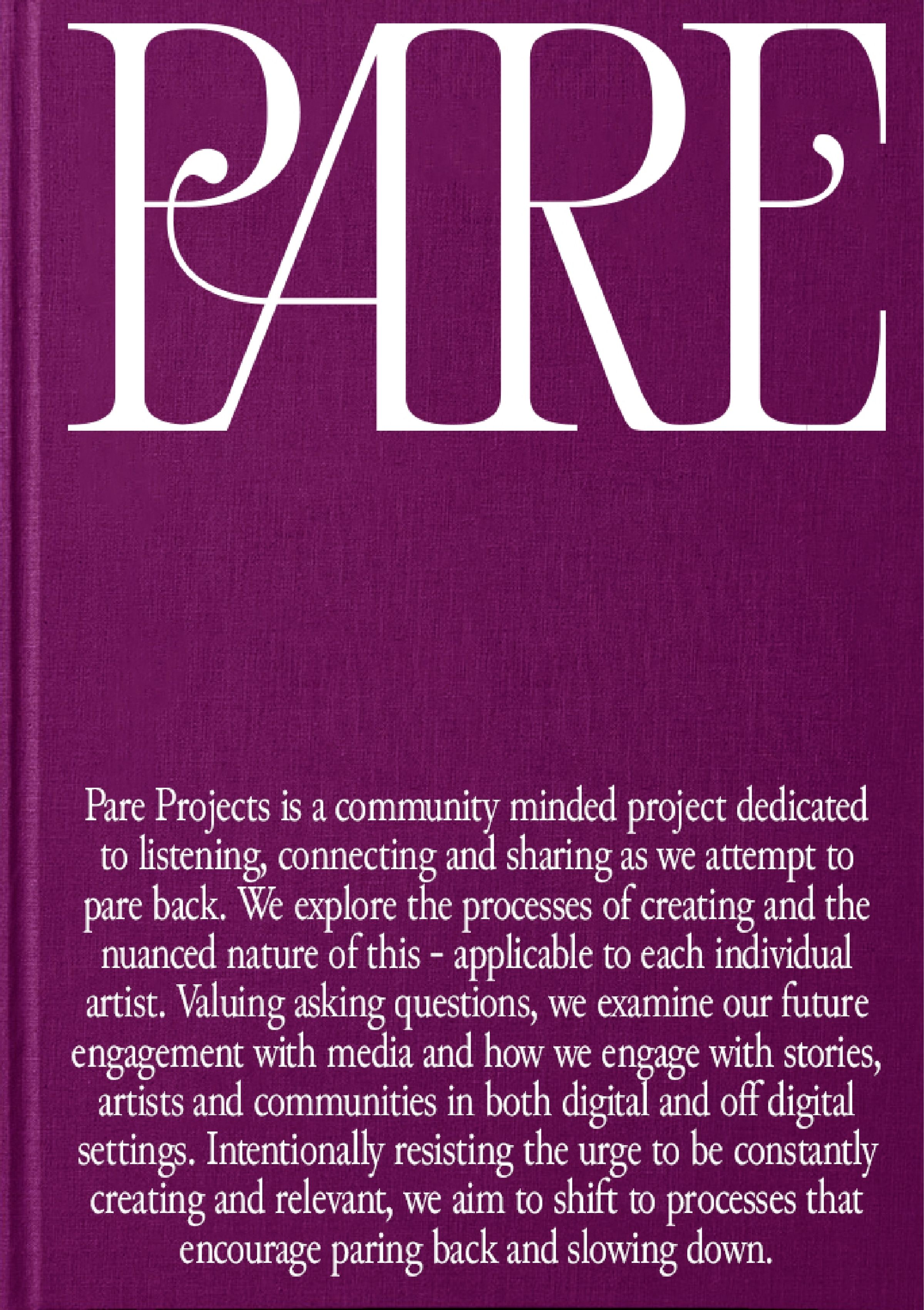 Gemma Mahoney — Pare Projects