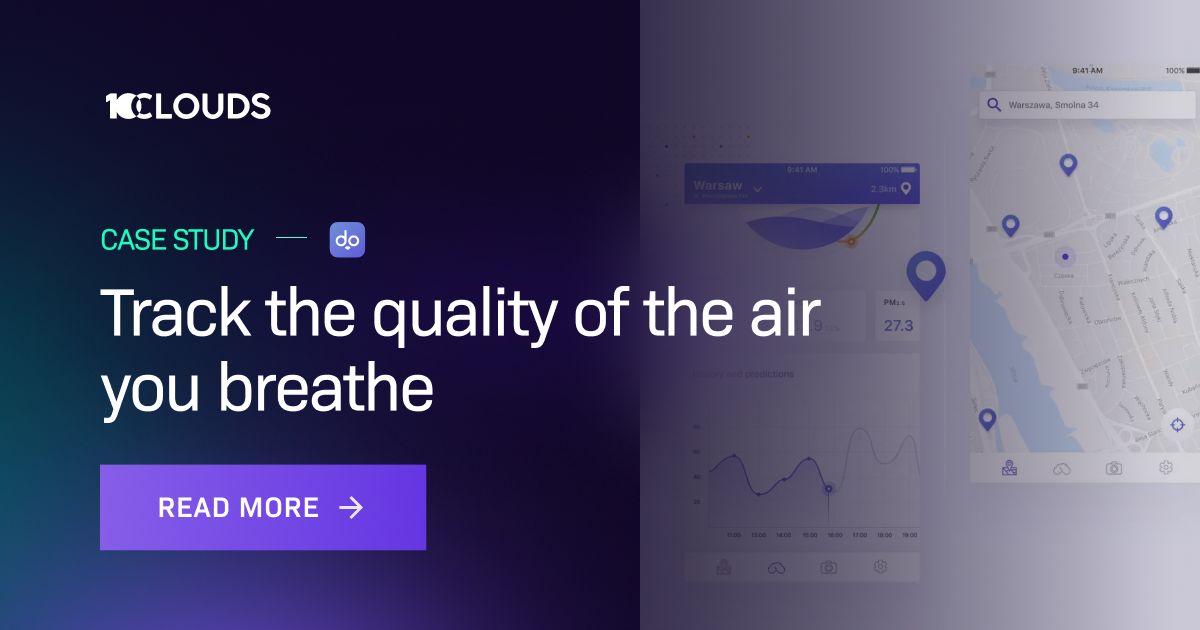 Web development case study for air pollution tracker Smogdog