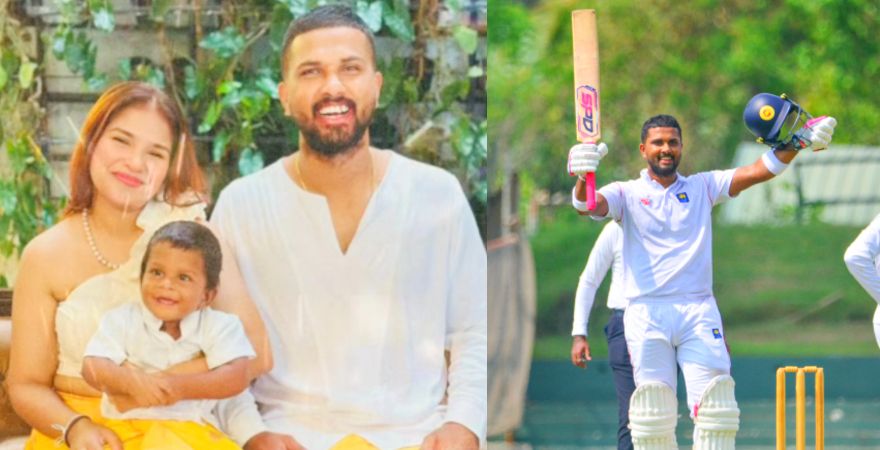 On the first birthday of his son, Roohas Ashara, Dinesh Chandimal cele ...