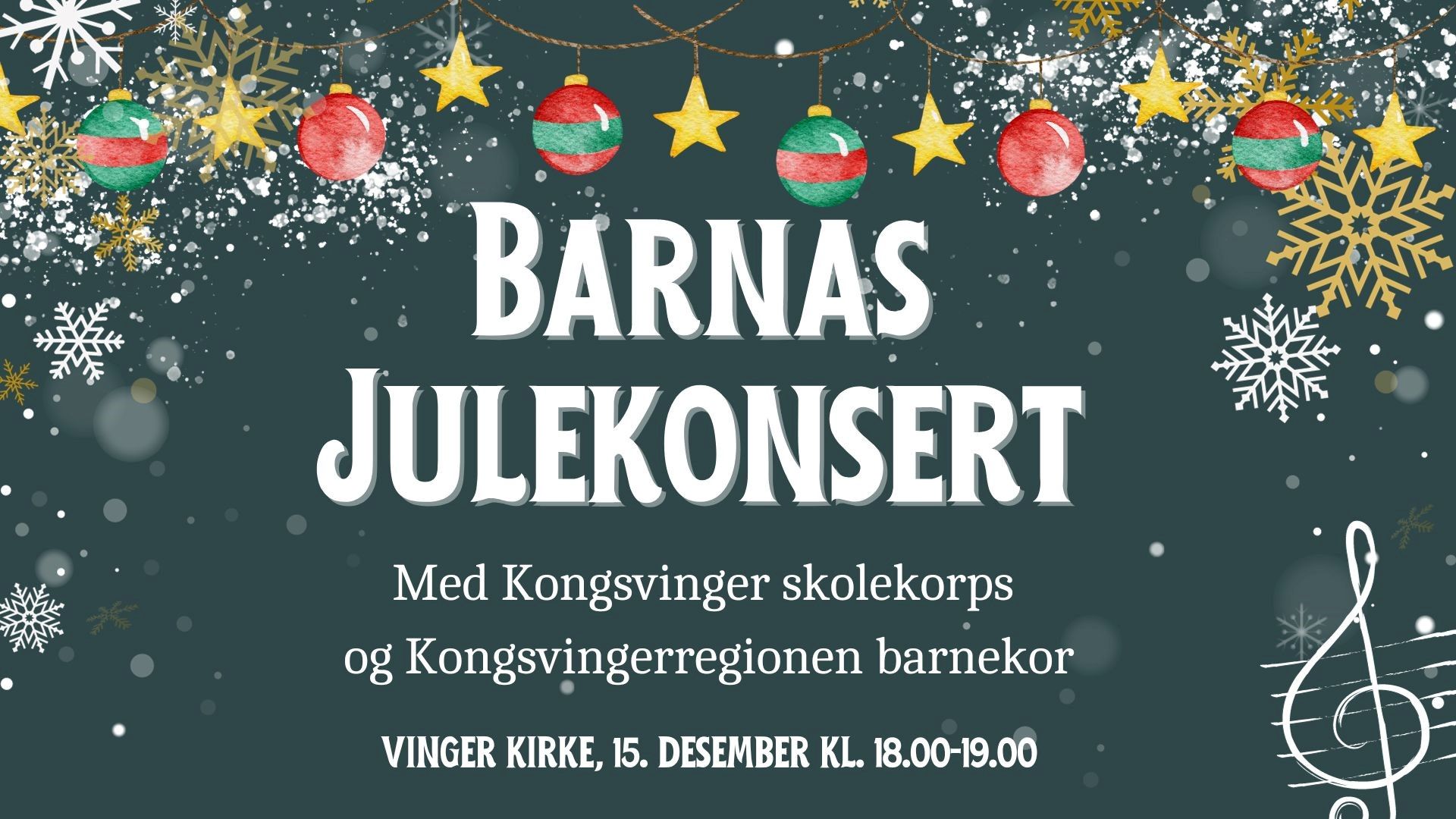 Barnas julekonsert - Rådhus-teatret Kongsvinger