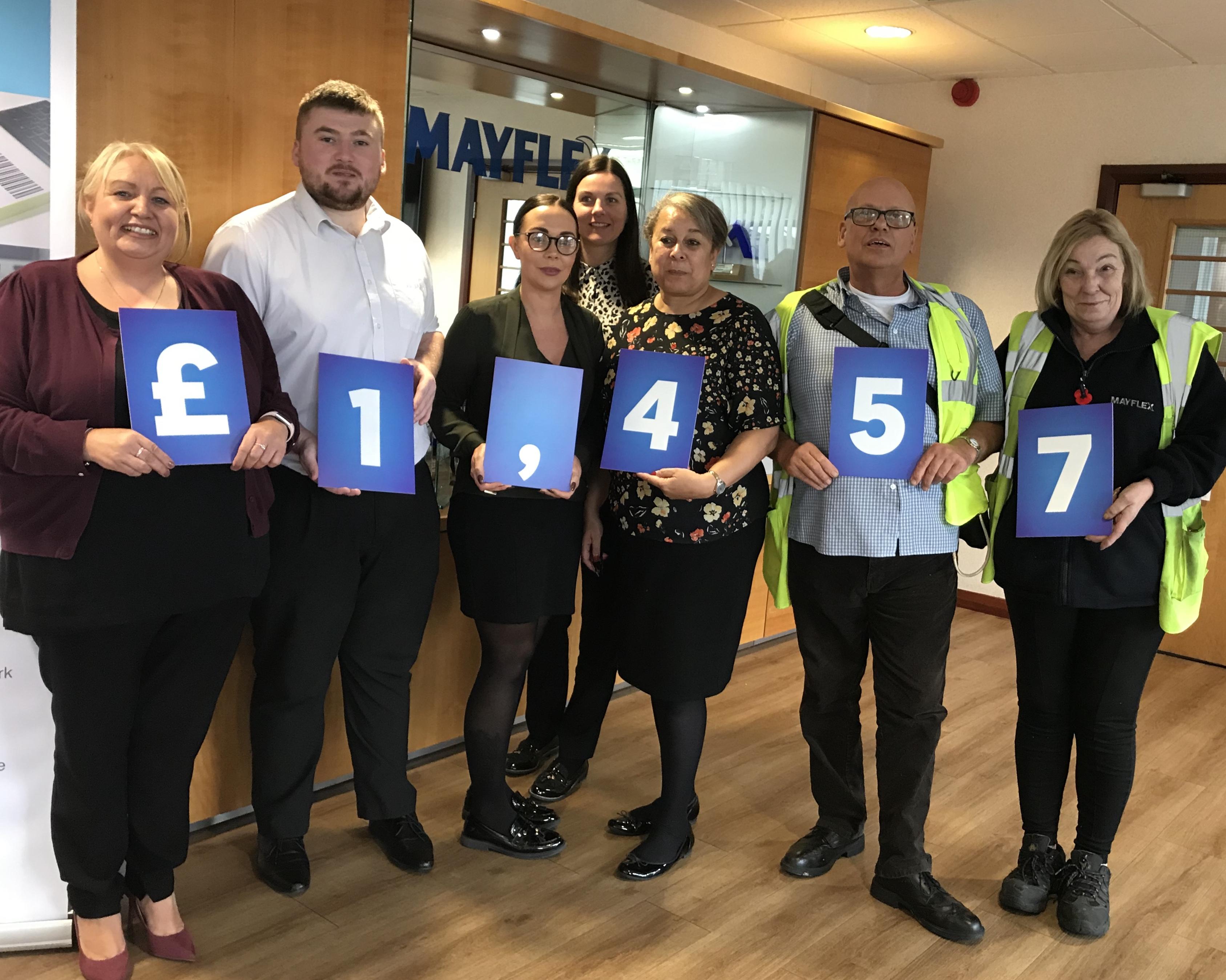 Mayflex donates to support Heart in a Box at QEHB