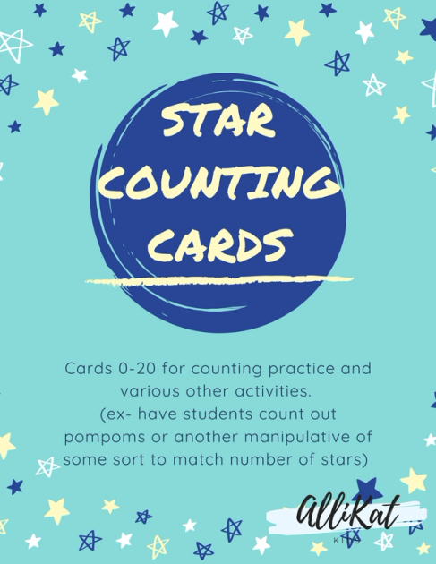 Star Counting Cards