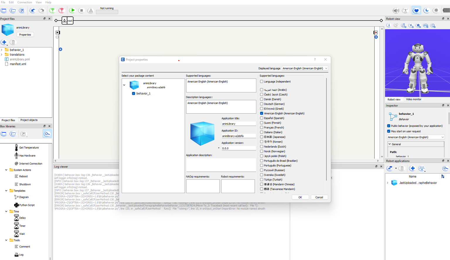 NAO the Robot: Designing a Simple Animation | Snowdog