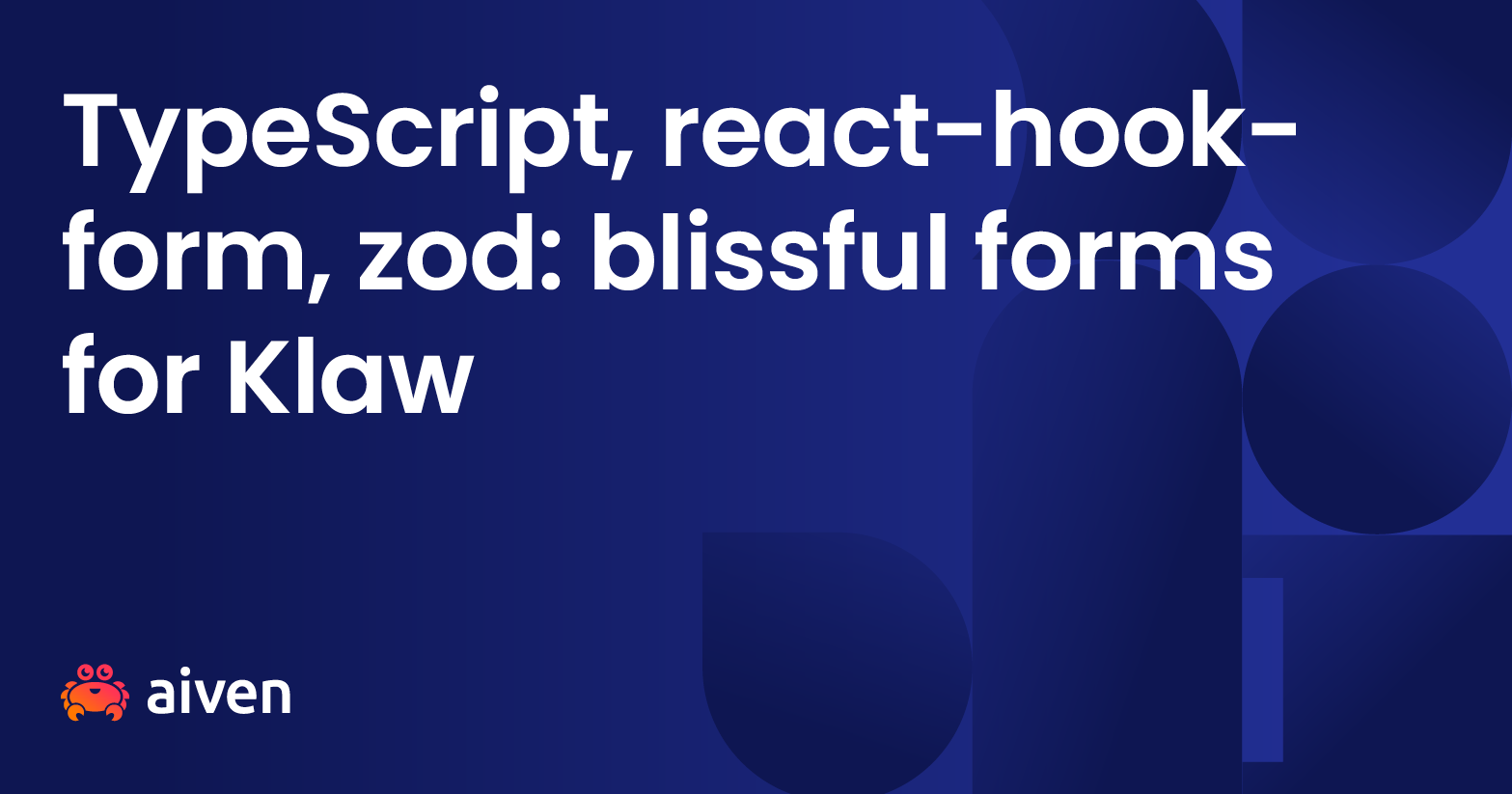 Typescript React Hook Form Zod Blissful Forms