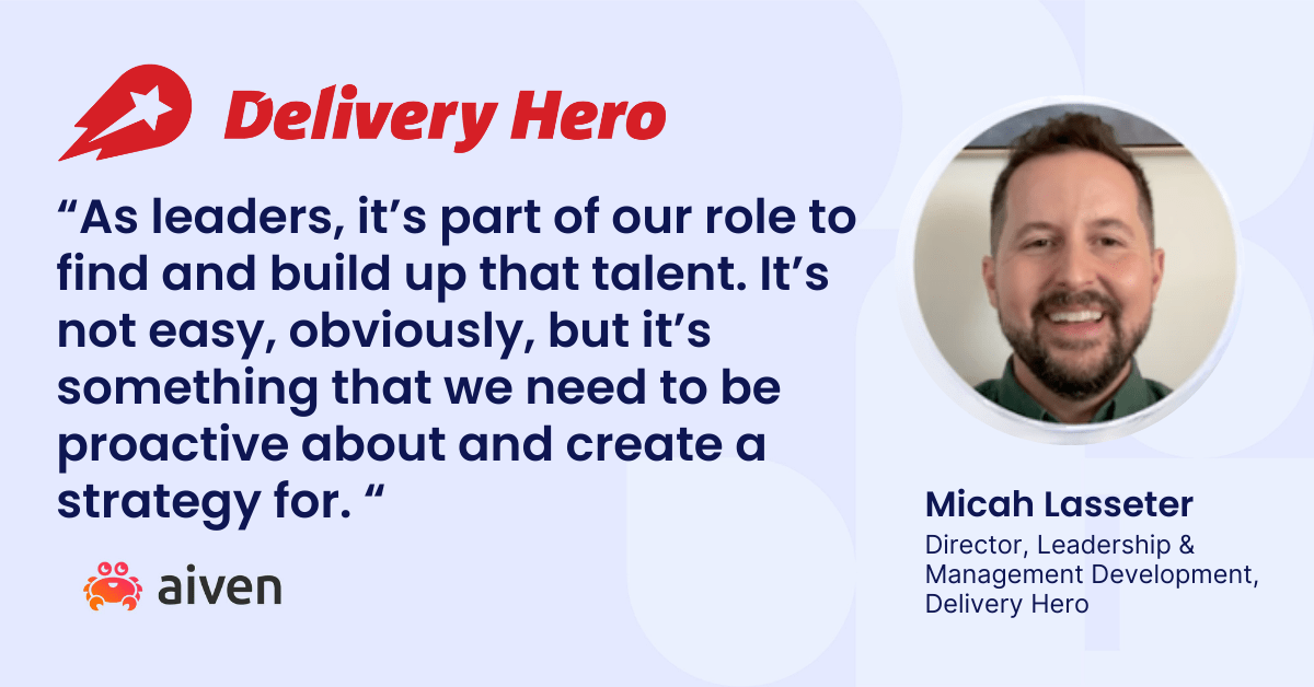 Delivery Hero: Leadership, Learning & Diversity | Aiven