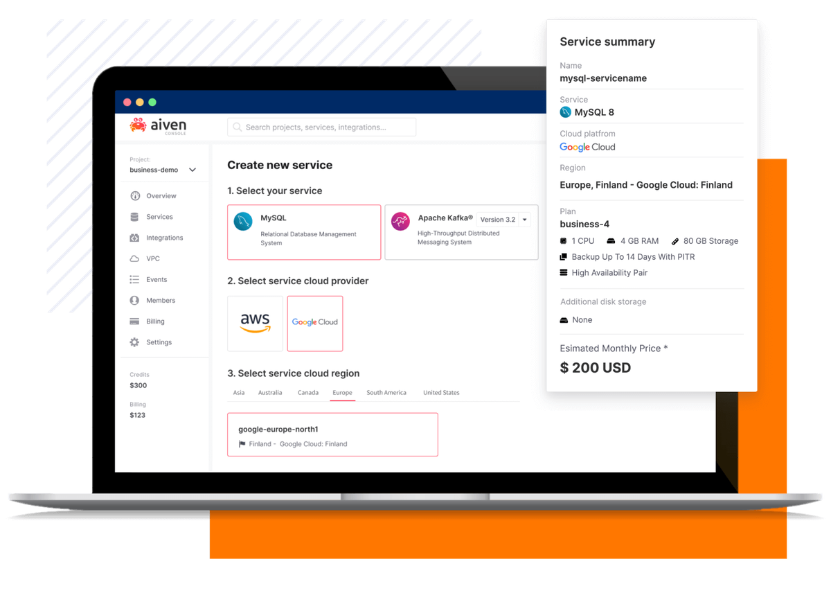 Managed MySQL as a service | Aiven