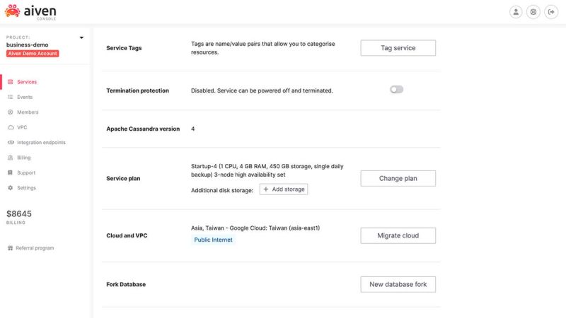 Managed Apache Cassandra as a service | Aiven