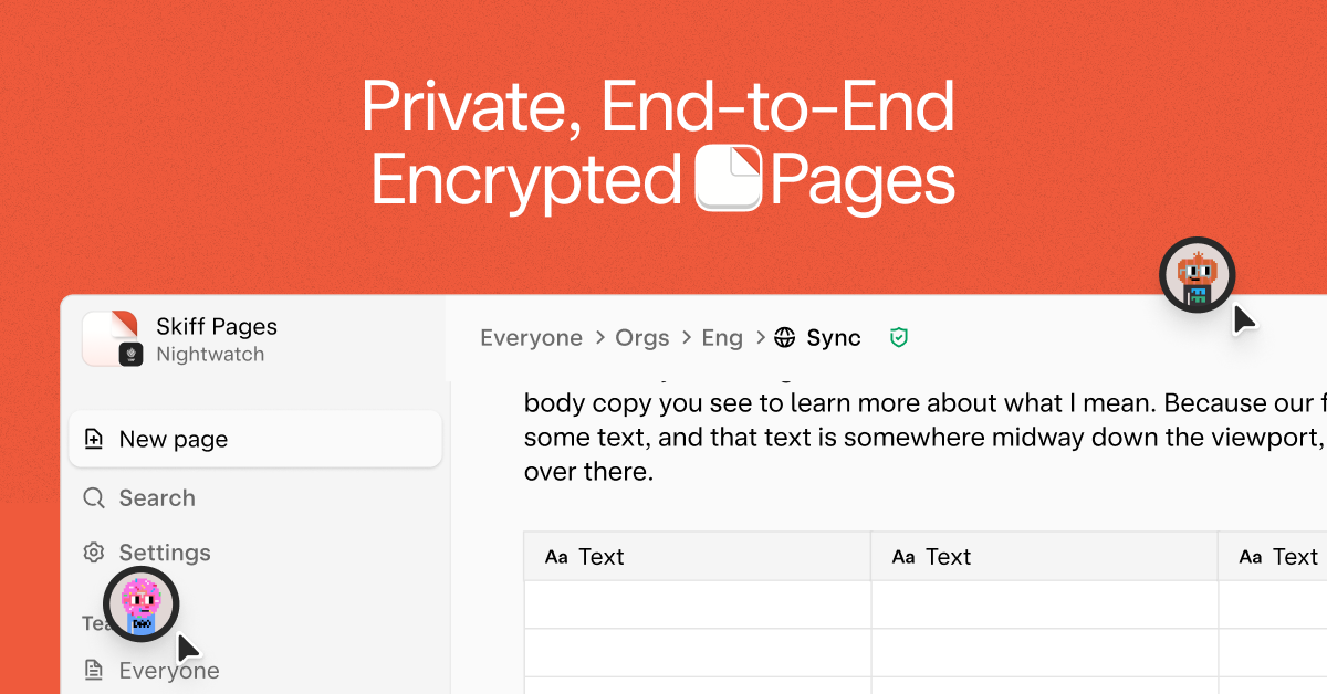 Skiff – Private, Encrypted Documents, Notes, and Wikis - Read more