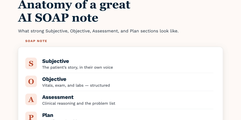 The Anatomy of a Great AI SOAP Note: What Strong Subjective, Objective ...