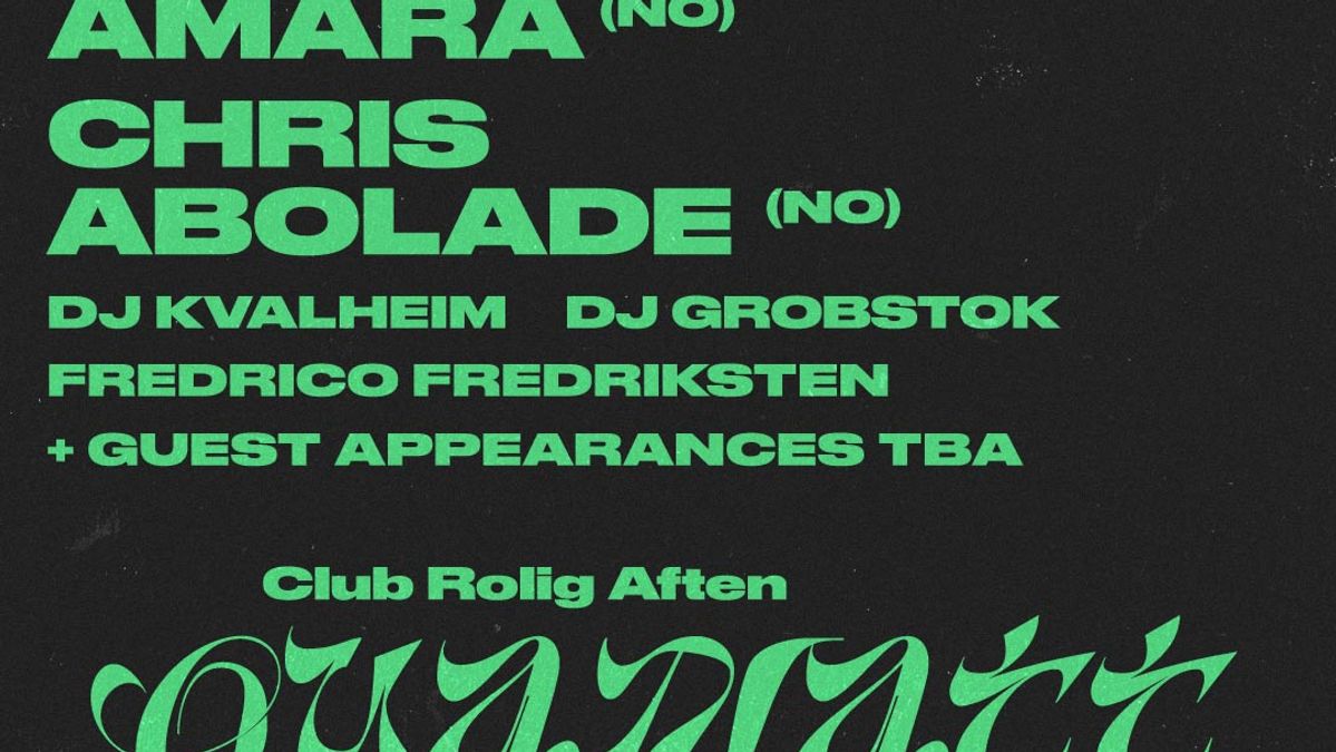 Rolig Records pres. Amara og Chris Abolade | Øyafestivalen