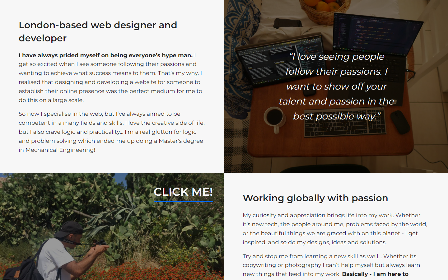 About Me | Lucian Chevallier Web Design and Development
