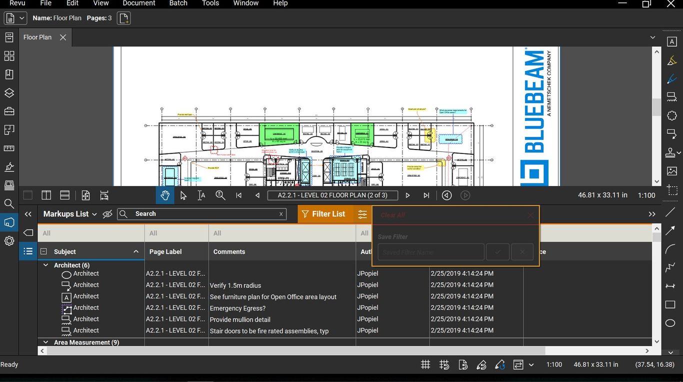 Bluebeam Revu features
