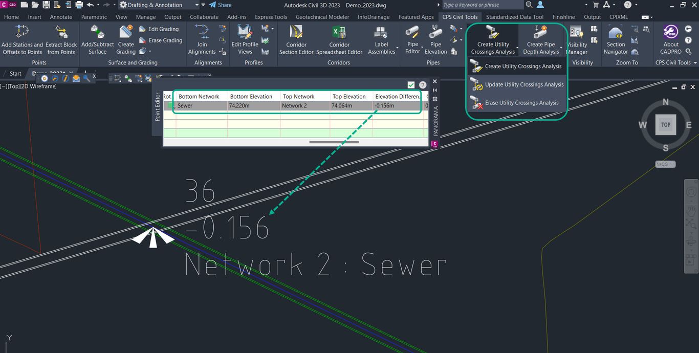 Cadpro Tools for Civil 3D features