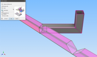 Notch, bend and straighten in Autodesk Inventor