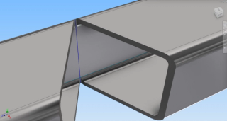 Notch, bend and straighten in Autodesk Inventor
