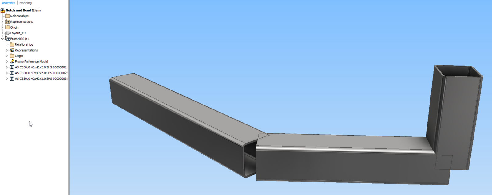 Notch, bend and straighten in Autodesk Inventor
