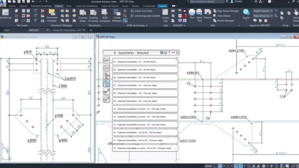 Advance Steel features