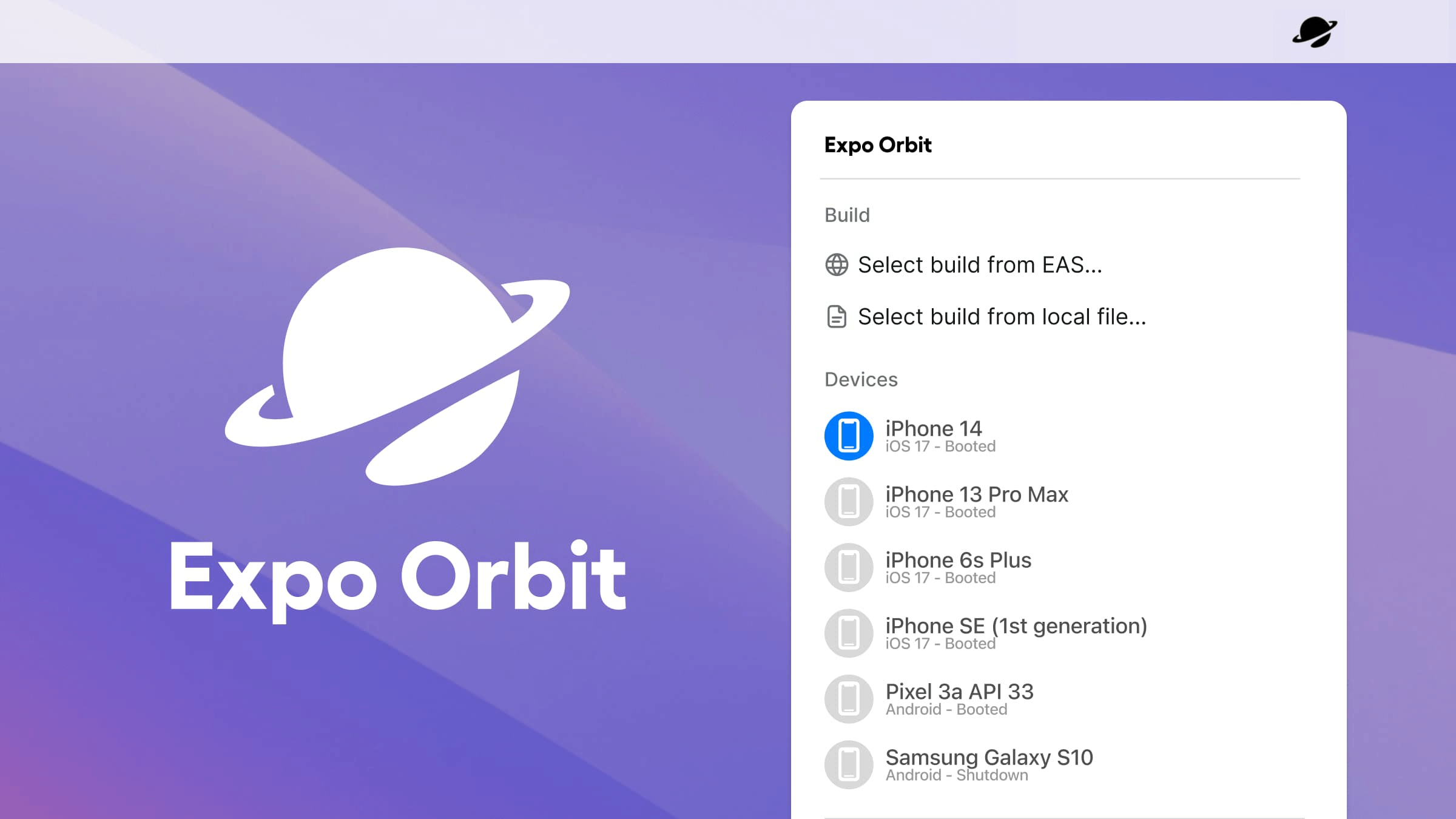 Expo Orbit v1: launcher app launched into orbit - Expo Changelog