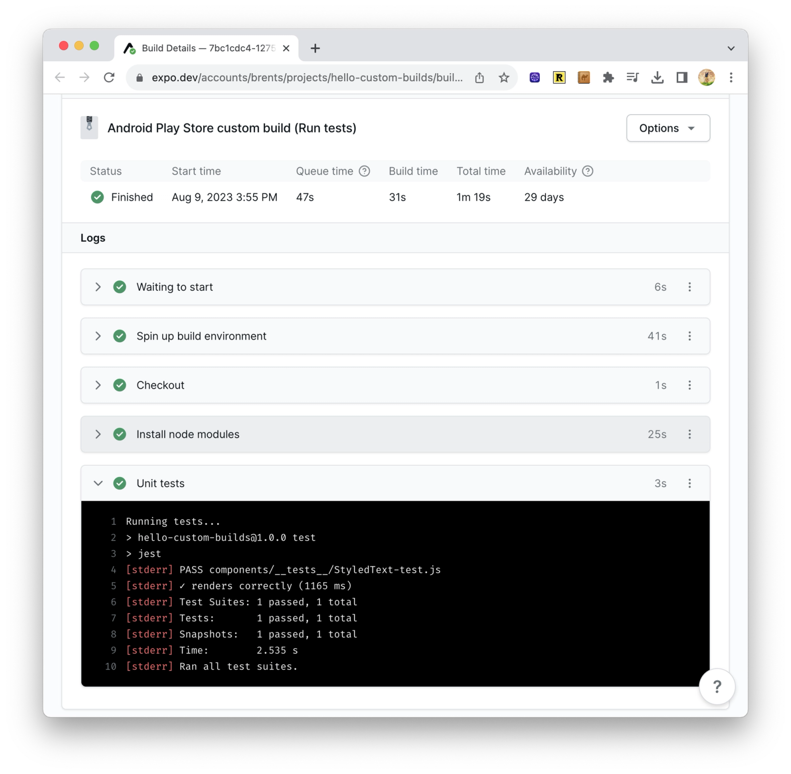 Preview: fully customizable builds on EAS Build - Expo Changelog
