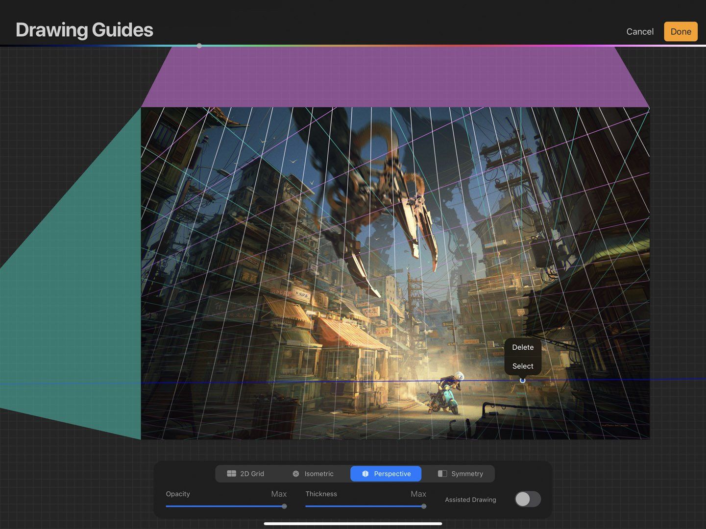 Perspective Guide — Procreate Handbook