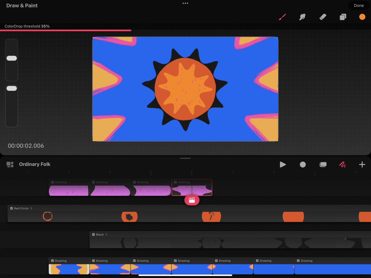 ColorDrop not behaving as expected — Procreate Dreams Help Center