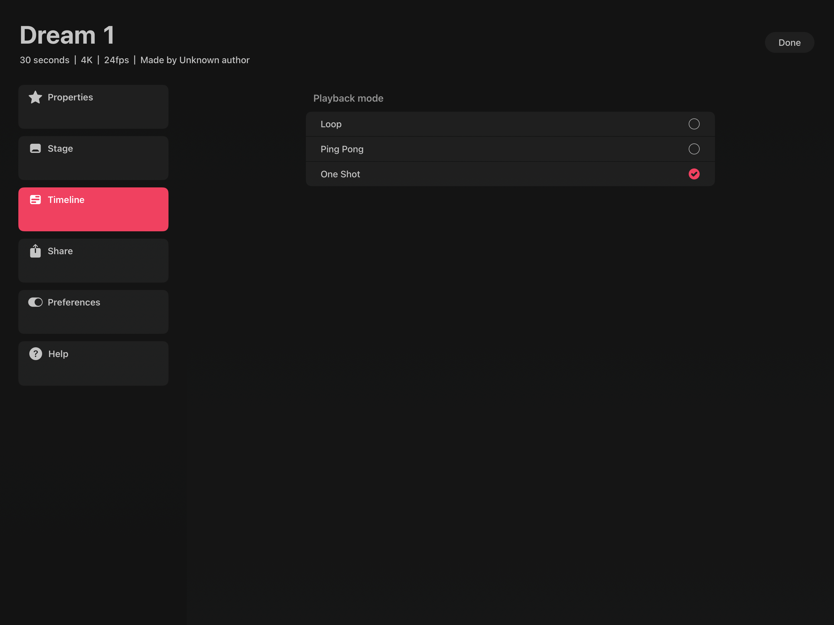 Timeline Settings Procreate Dreams Handbook