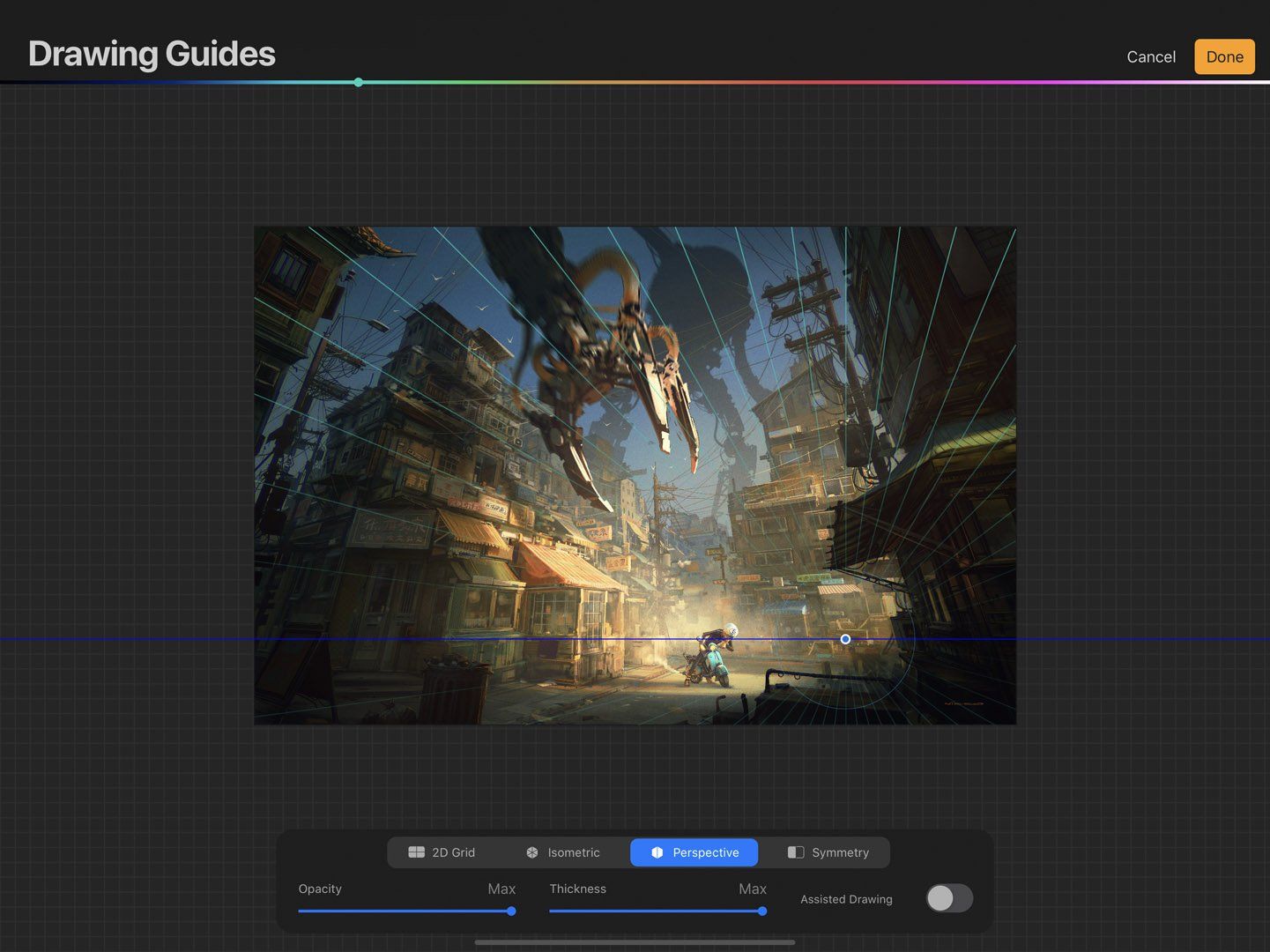 Perspective Guide — Procreate Handbook