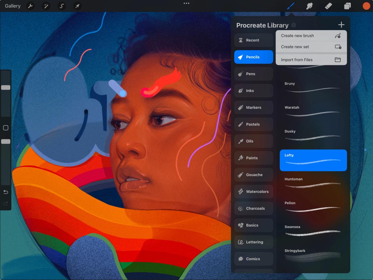 Brush Libraries — Procreate Handbook