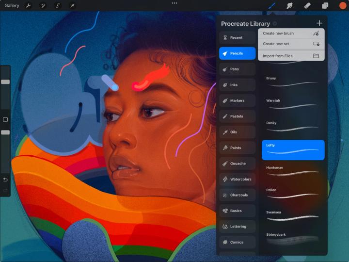 Brush Libraries — Procreate Handbook