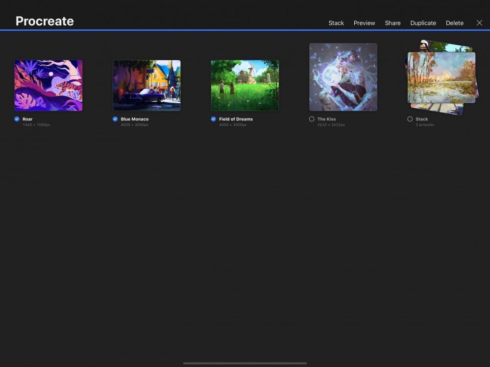 Import and Share — Procreate Handbook