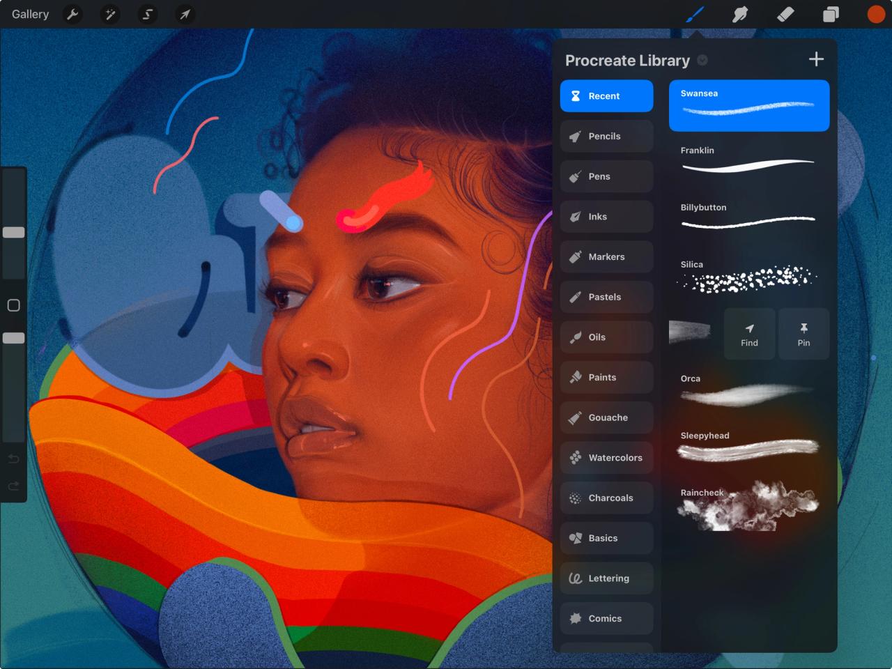 Brush Libraries — Procreate Handbook