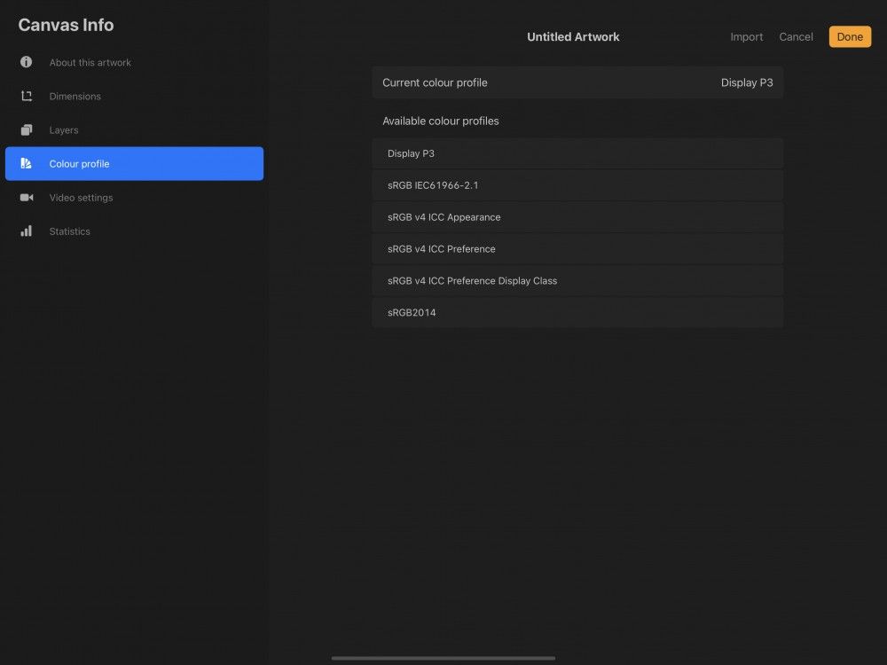 Profiles — Procreate Handbook