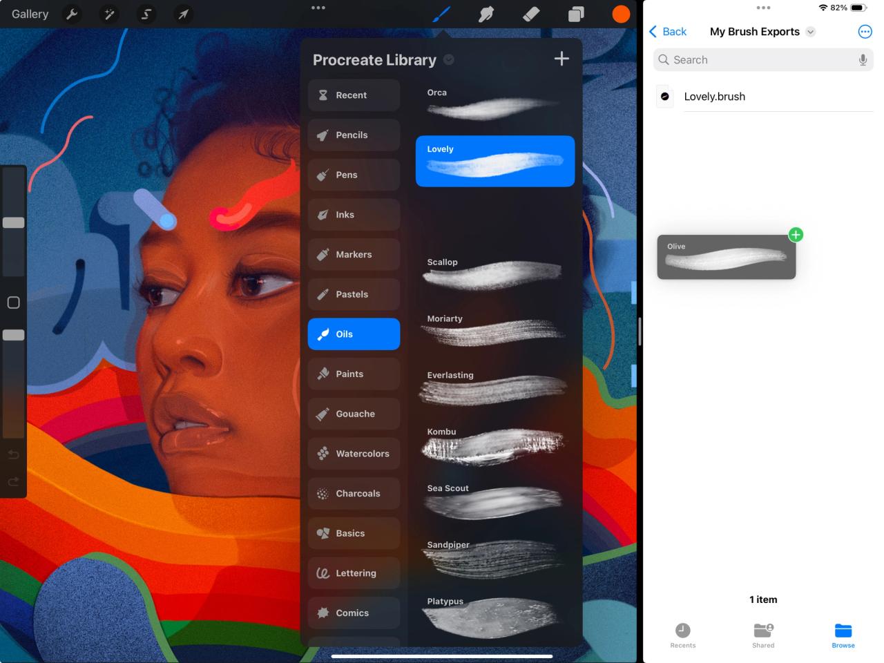 Import and Share — Procreate Handbook