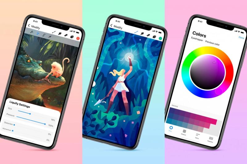Procreate Pocket 3 Adds Text, Liquify, Warp, QuickShape, Crop, Symmetry ...