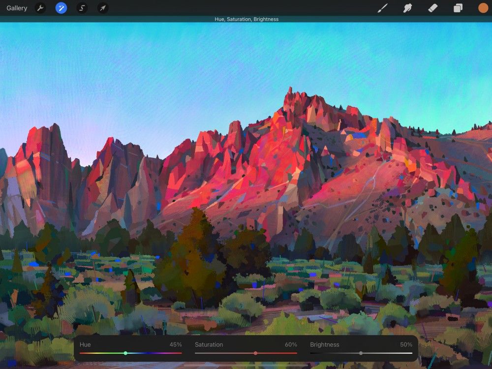 Color Adjustments — Procreate Handbook