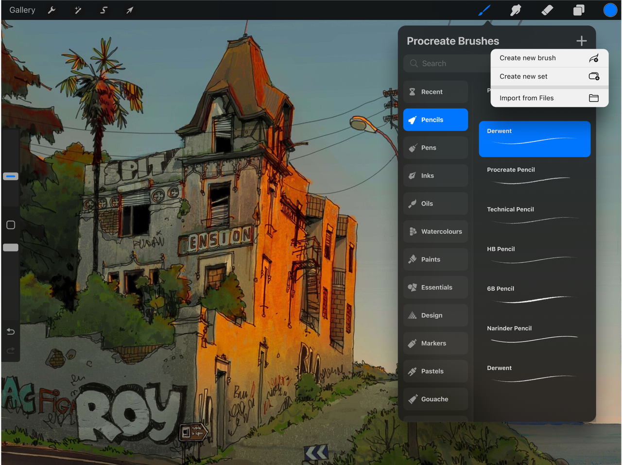 Brush Libraries — Procreate Handbook