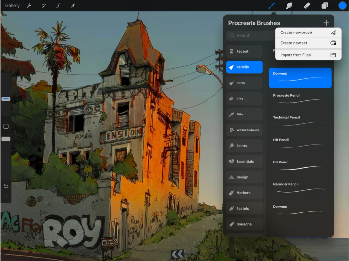 Brush Libraries — Procreate Handbook