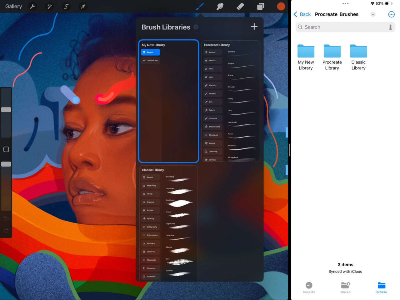 Brush Libraries — Procreate Handbook