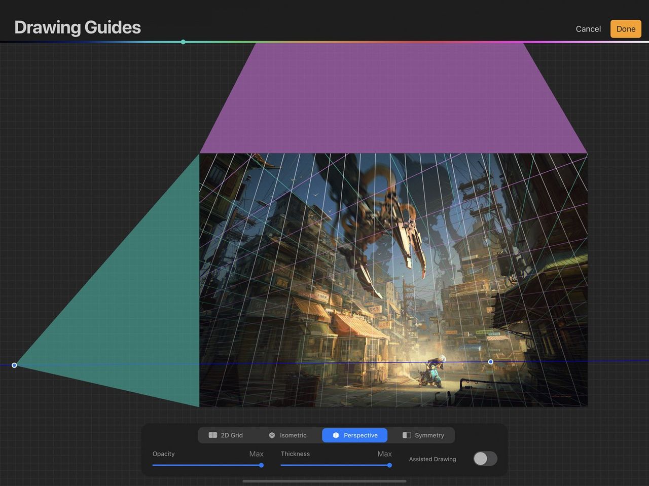 Perspective Guide — Procreate Handbook