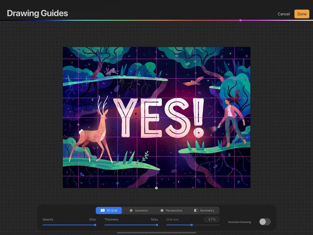 2D Grid — Procreate Handbook