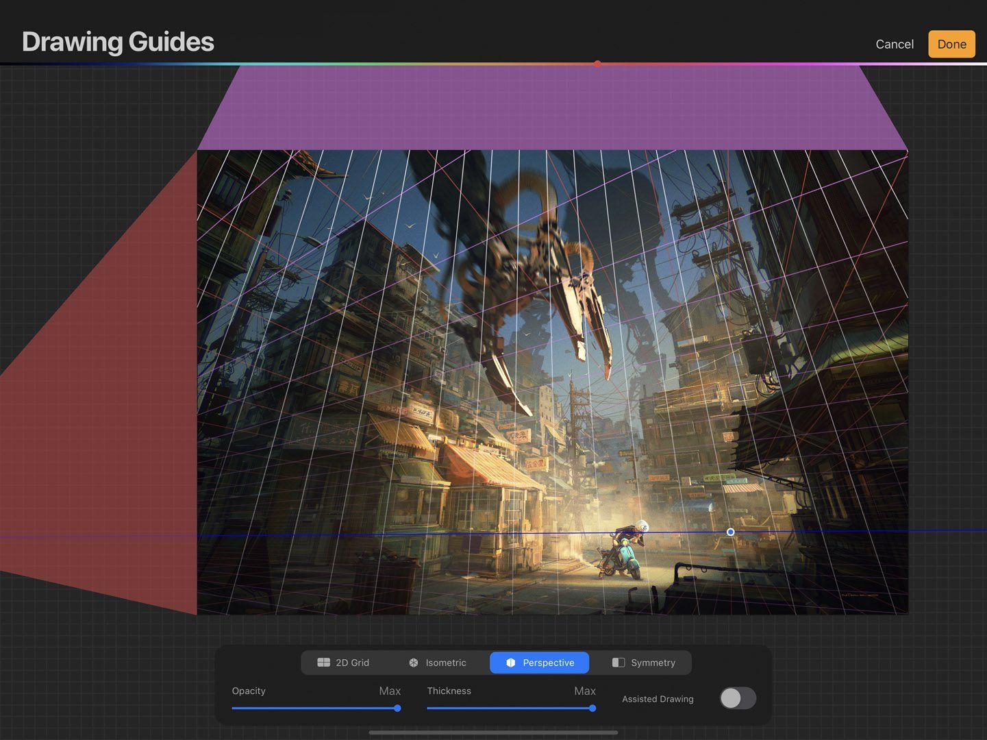 Perspective Guide — Procreate Handbook