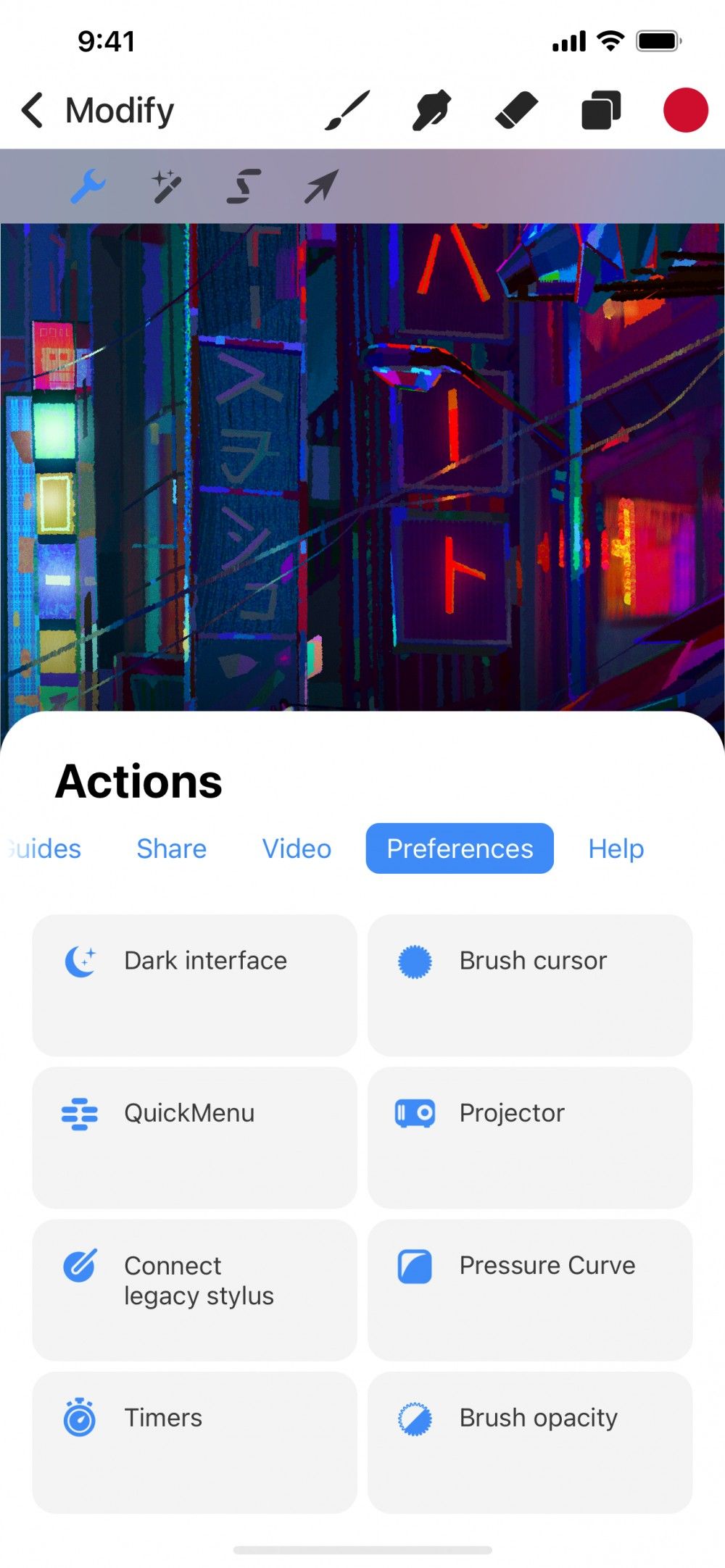Interface — Procreate Pocket Handbook